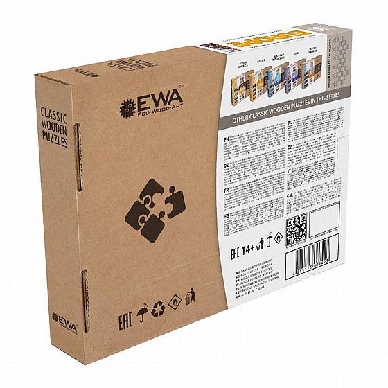 פמילי טוייס | פאזל EWA Eco-Wood-Art דו צדדי מעץ Europe | פאזלים מיוחדים ...