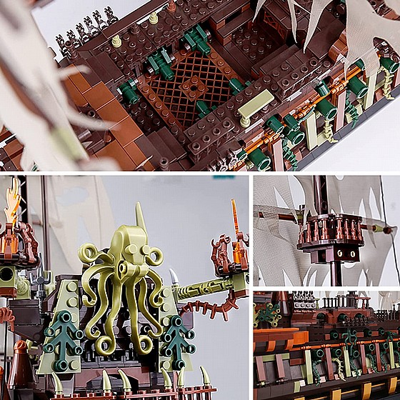 פמילי טוייס | דגם הרכבה Mould King 13138 The Flying Dutchman ספינת ...