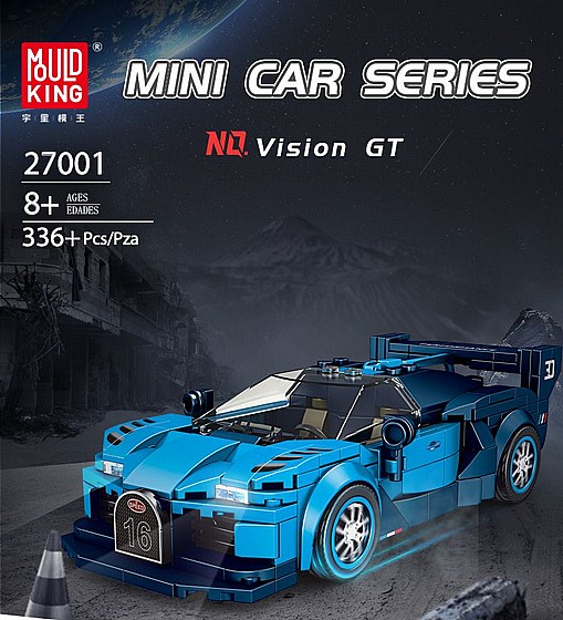 דגם הרכבה בוגאטי ויז`ן Mould King 27001 Vision GT תואם לגו.