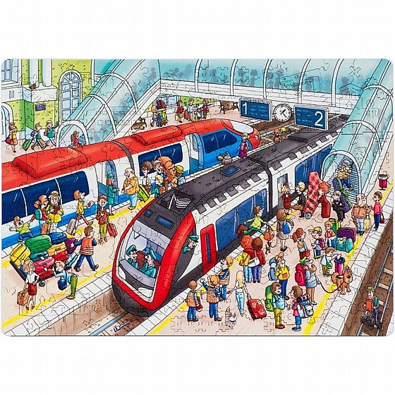 פמילי טוייס | פאזל עץ Woosaic בצורות מיוחדות Station City | פאזלים ...